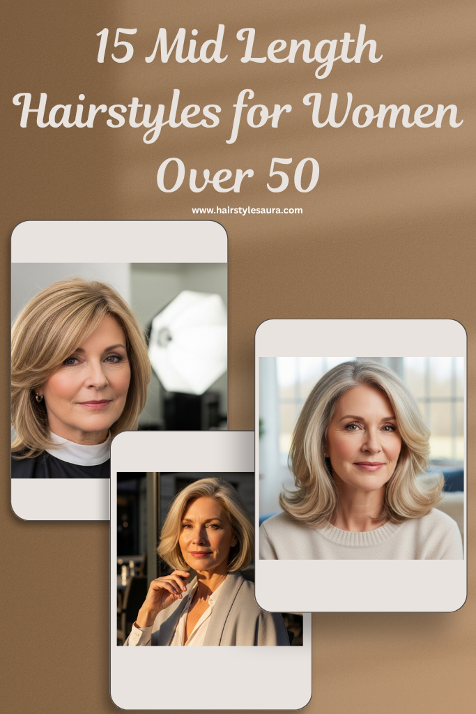 15 Mid Length Hairstyles for Women Over 50 That Are Stylish and Timeless