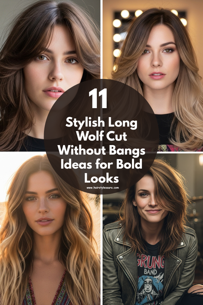 11 Stylish Long Wolf Cut Without Bangs Ideas for Bold Looks