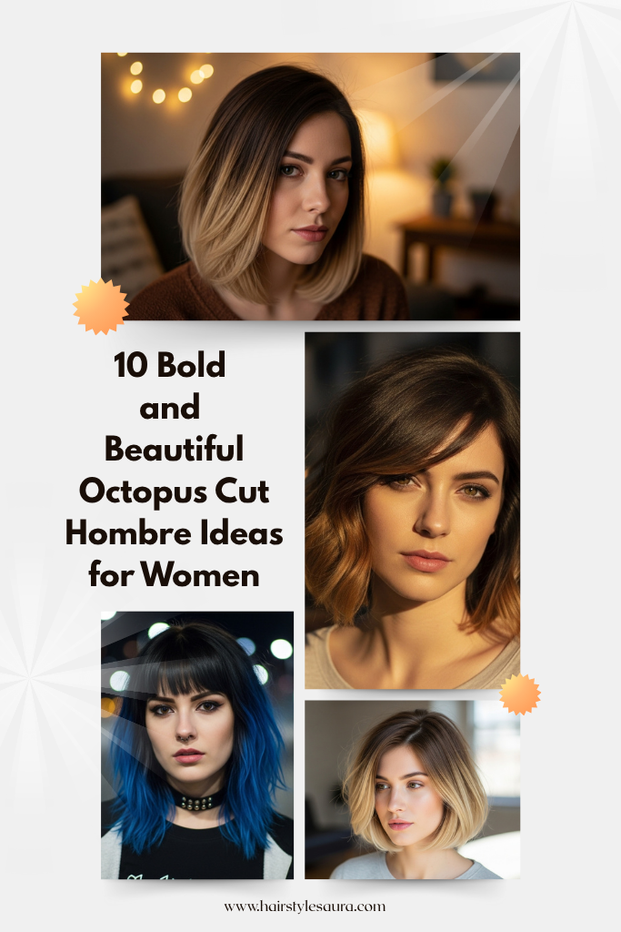 10 Bold and Beautiful Octopus Cut Hombre Ideas for Women