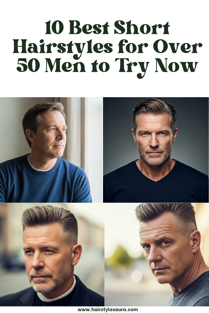10 Best Short Hairstyles for Over 50 Men to Try Now