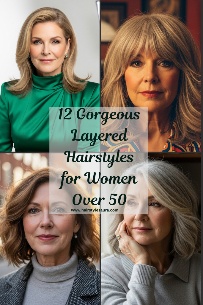 12 Gorgeous Layered Hairstyles for Women Over 50