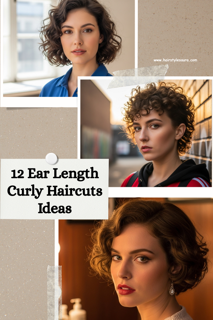12 Ear Length Curly Haircuts Ideas for a Bold New Look